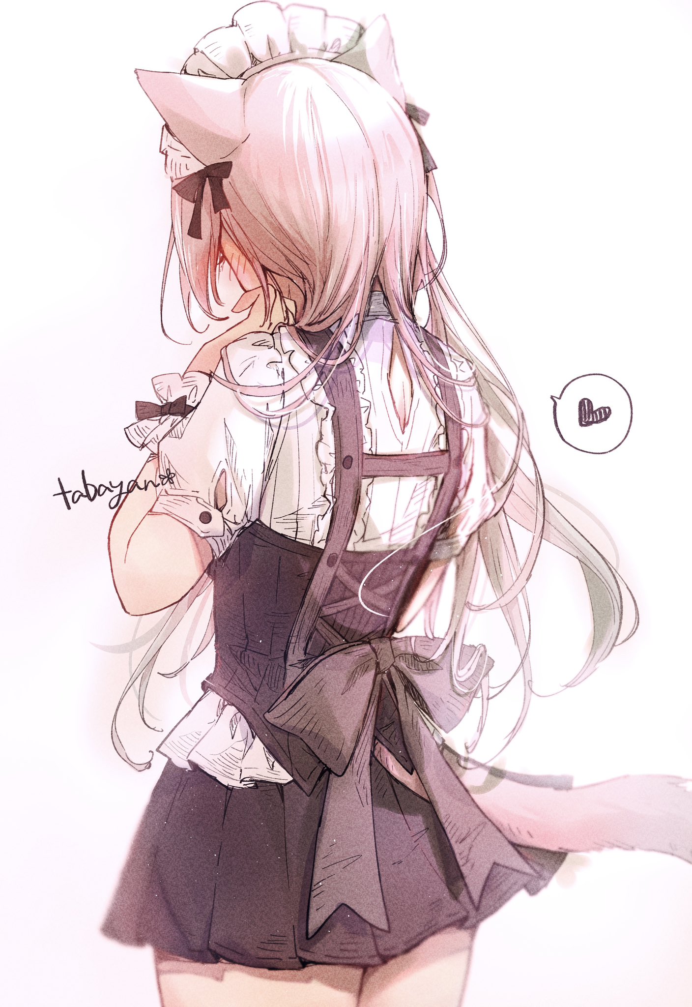 Safebooru - 1girl animal ears black skirt blush cat ears cat girl cat tail corset final fantasy ...