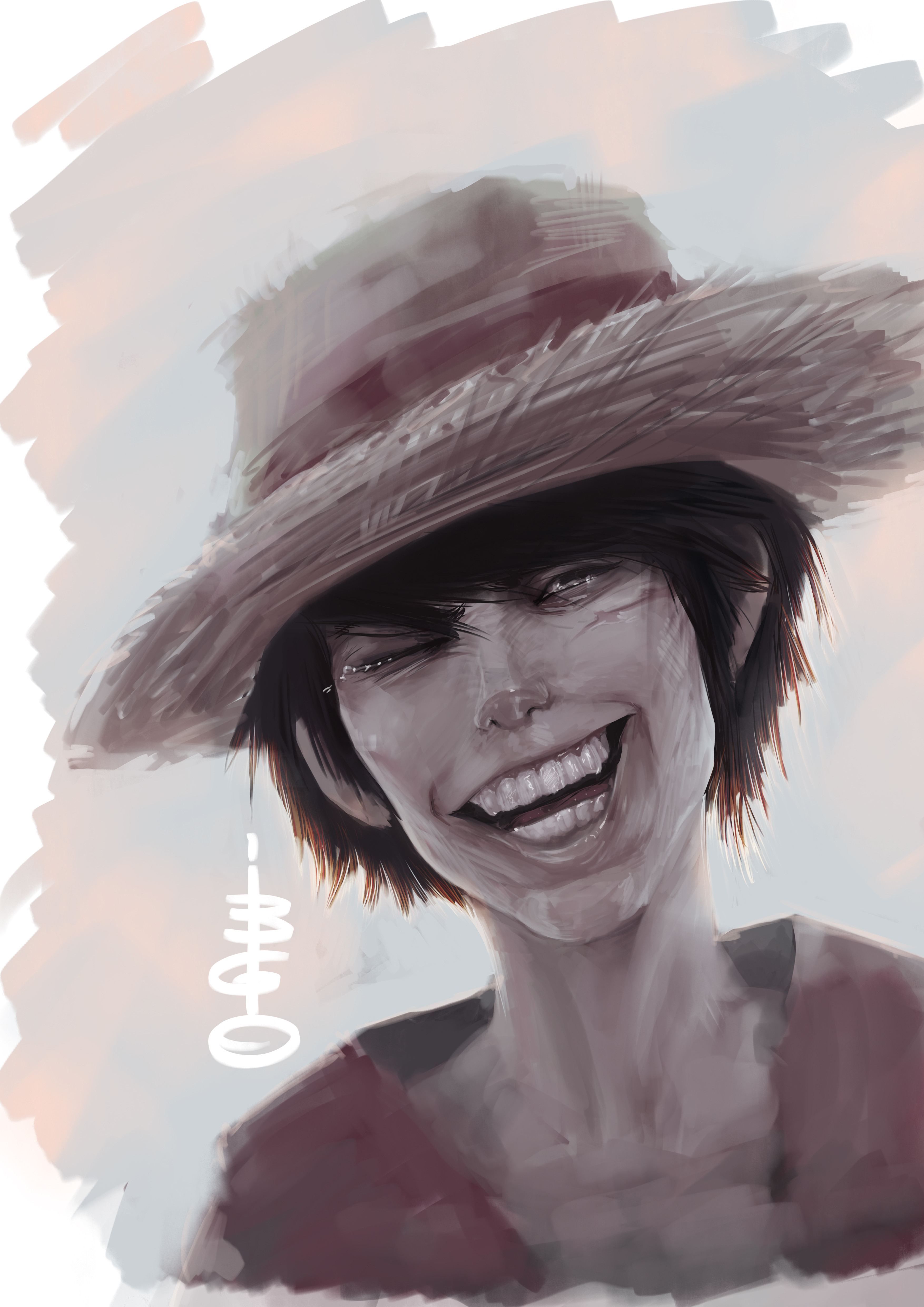 Safebooru - 1boy absurdres bigotrazos black hair closed eyes hat ...