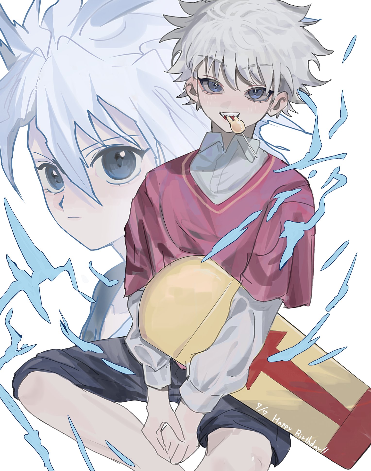 Safebooru - 1boy birthday blue eyes dated happy birthday highres ...