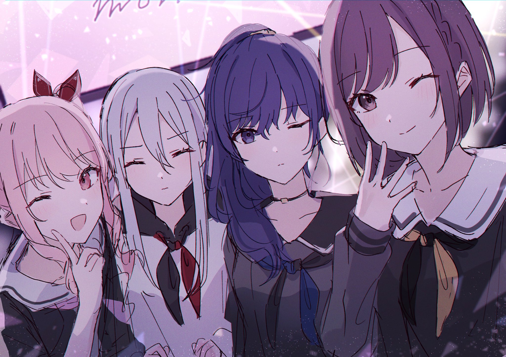 Safebooru - 1other 25-ji nightcord de. (project sekai) 3girls akiyama mizuki asahina mafuyu ...