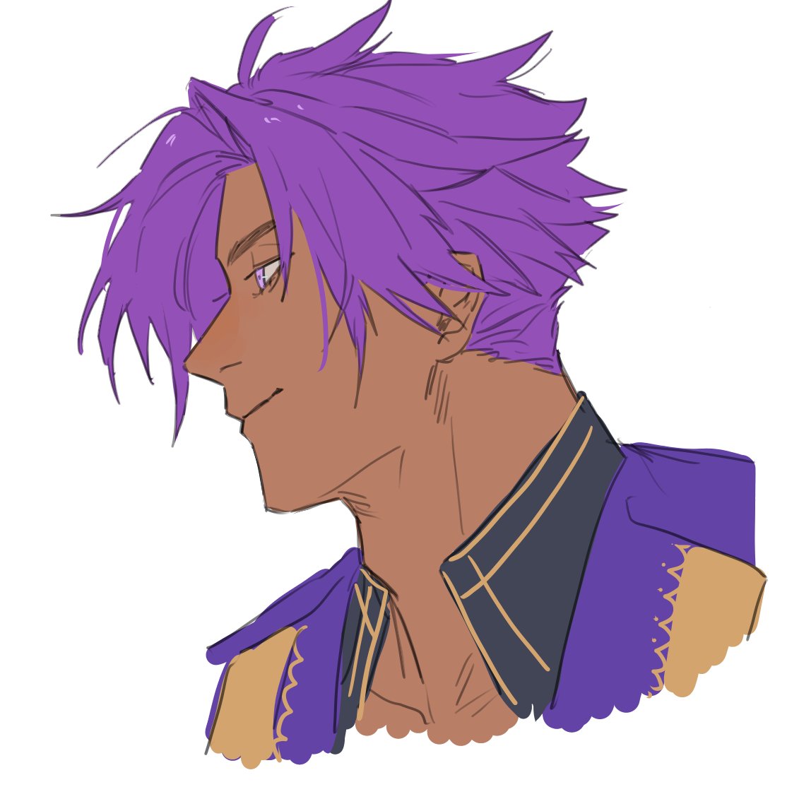 Safebooru - 1boy alternate hairstyle bhima (fate) dark-skinned male ...