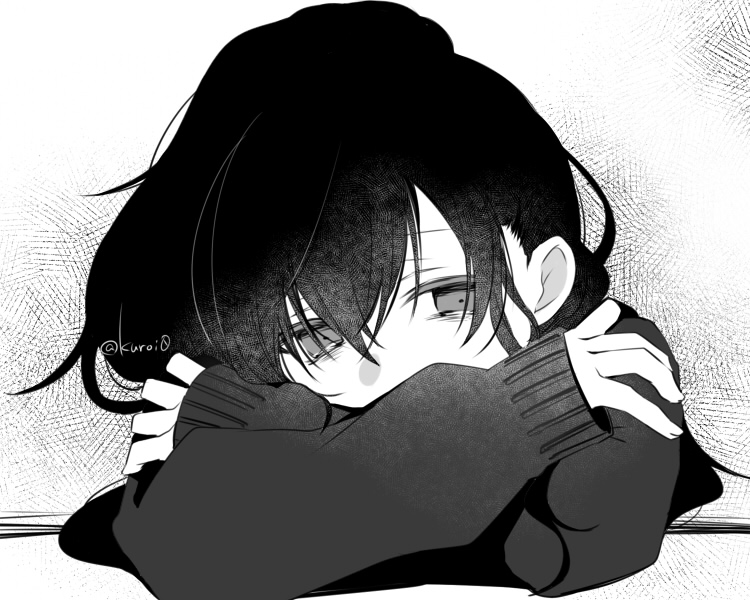 Safebooru 1girl Arms On Table Asahina Mafuyu Bags Under Eyes Cardigan 2681