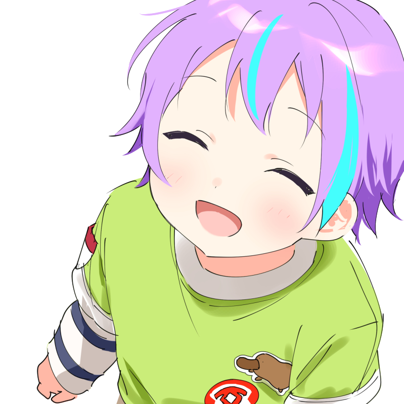 Safebooru - 1boy aged down blue sky blush closed eyes commentary dot ...