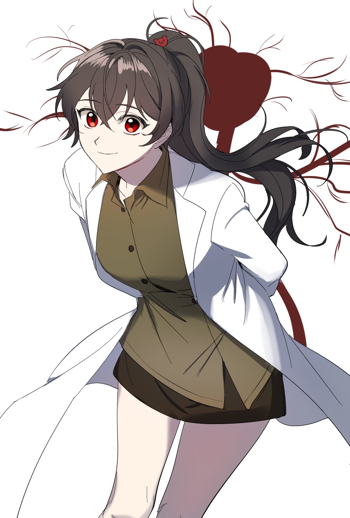 Safebooru - 1girl arms behind back brain breasts brown hair carmen ...