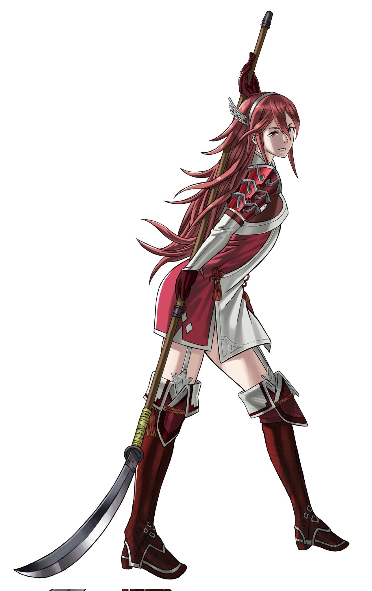 Safebooru - 1girl armor boots caeldori (fire emblem) dark red hair ...