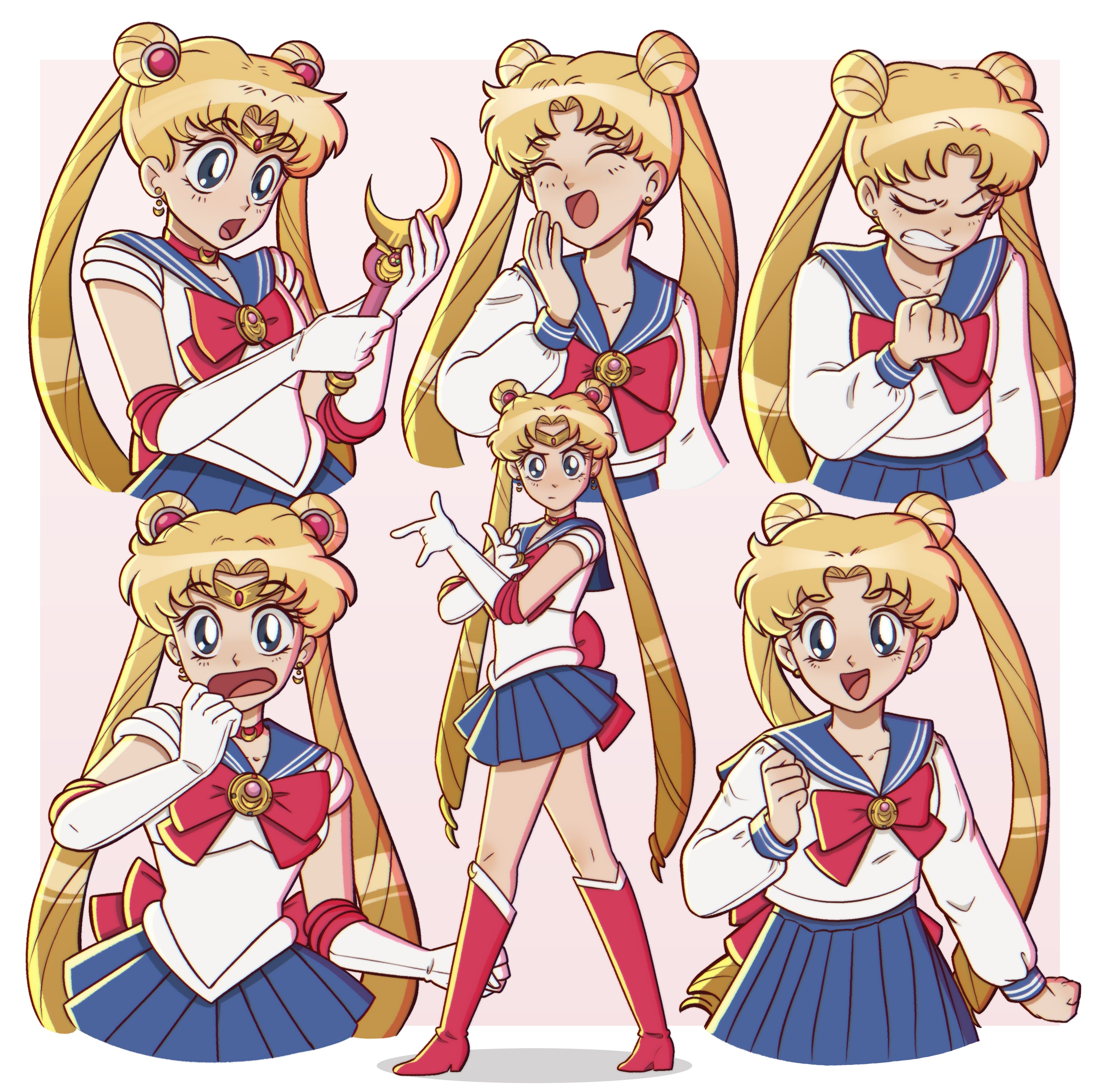 Safebooru - 1girl absurdres angry bishoujo senshi sailor moon blonde hair blue eyes closed eyes ...