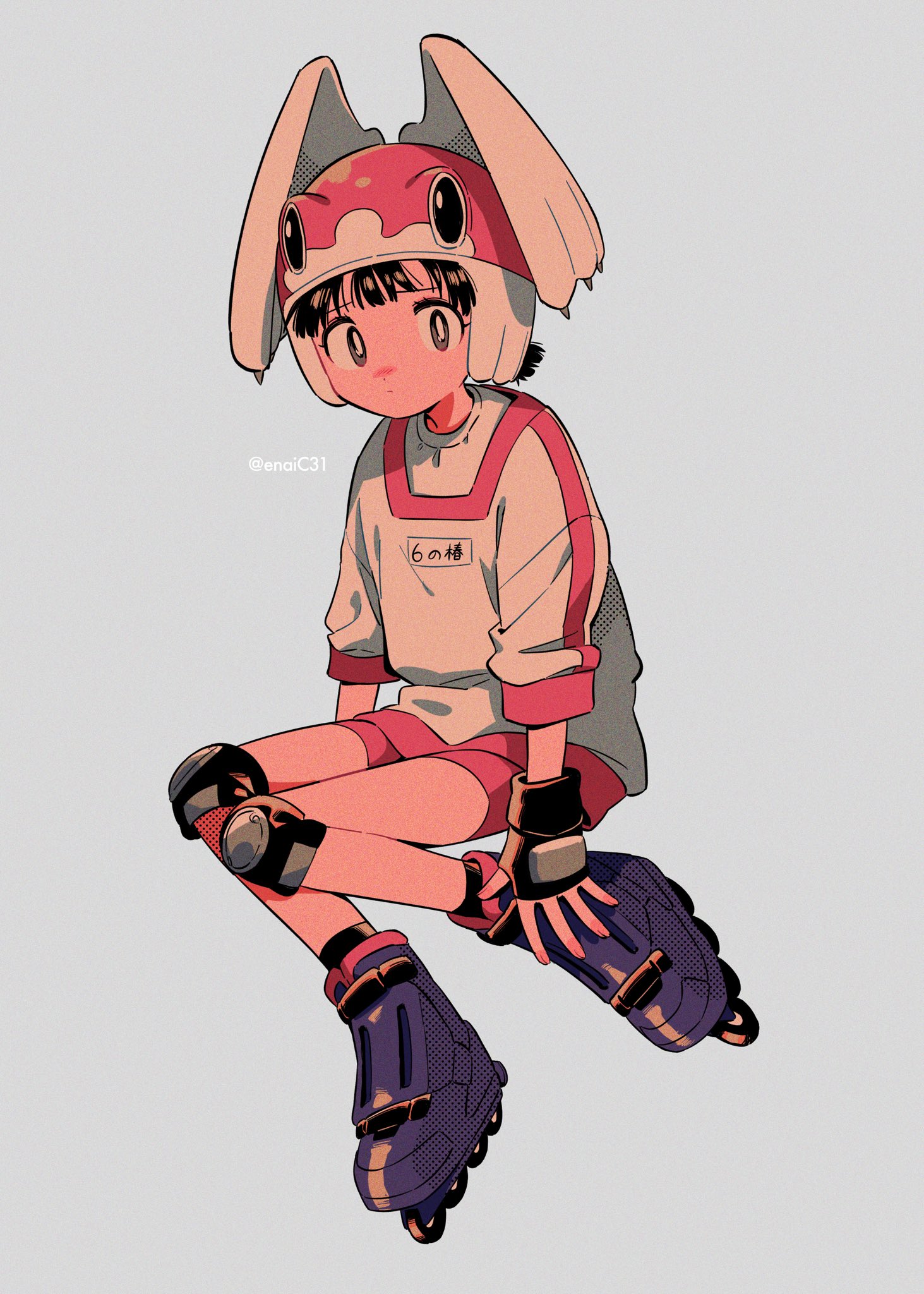 Safebooru - 1girl alien alien nine black eyes black gloves black hair ...