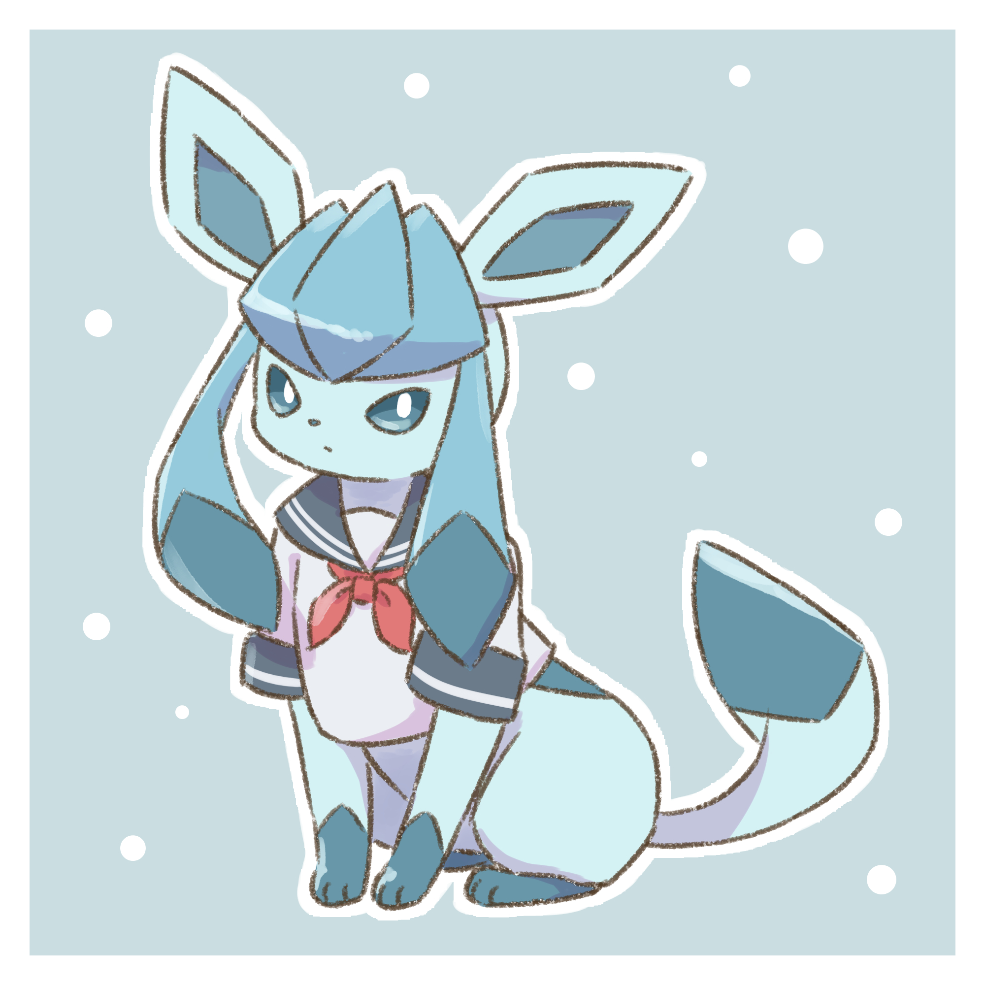 Safebooru - animal focus blue background blue hair blue sclera blue ...