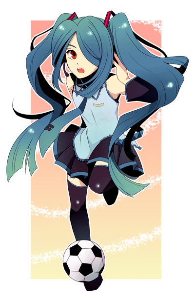 Safebooru - crossdressing hatsune miku (cosplay) inazuma eleven ...