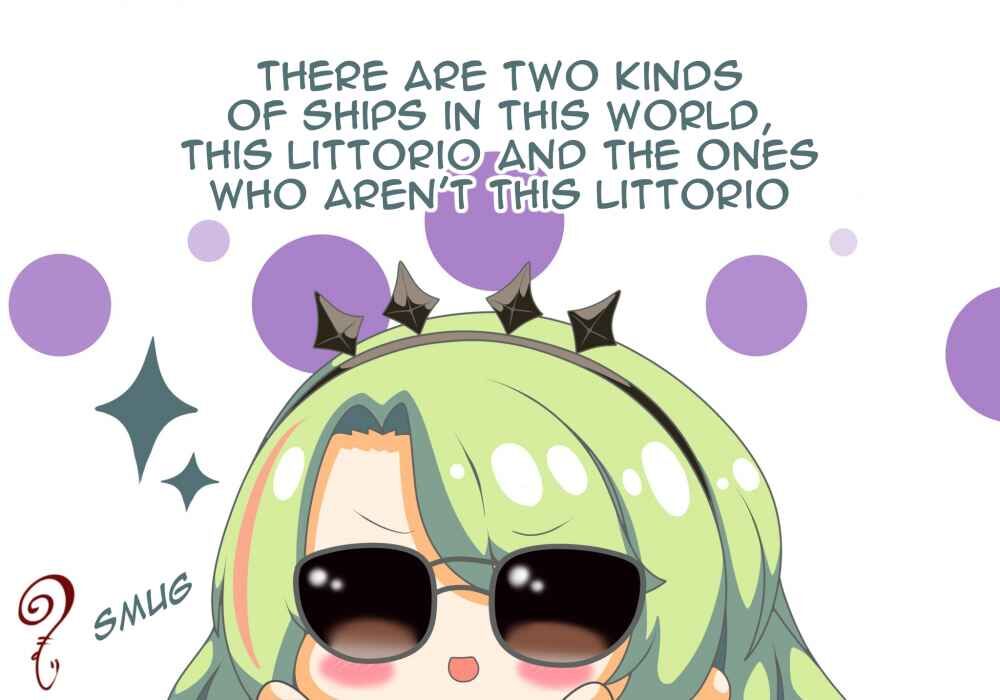 Safebooru - 1girl green hair kurukurumagical littorio (azur lane) long ...