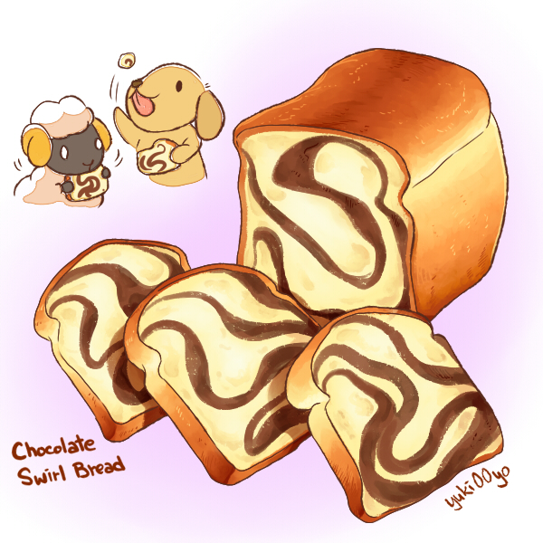 Safebooru - 0 0 :3 animal artist name black eyes bread chibi chibi ...