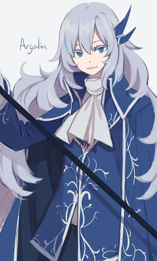 Safebooru - 1boy argalia (library of ruina) blue cape blue eyes blue ...