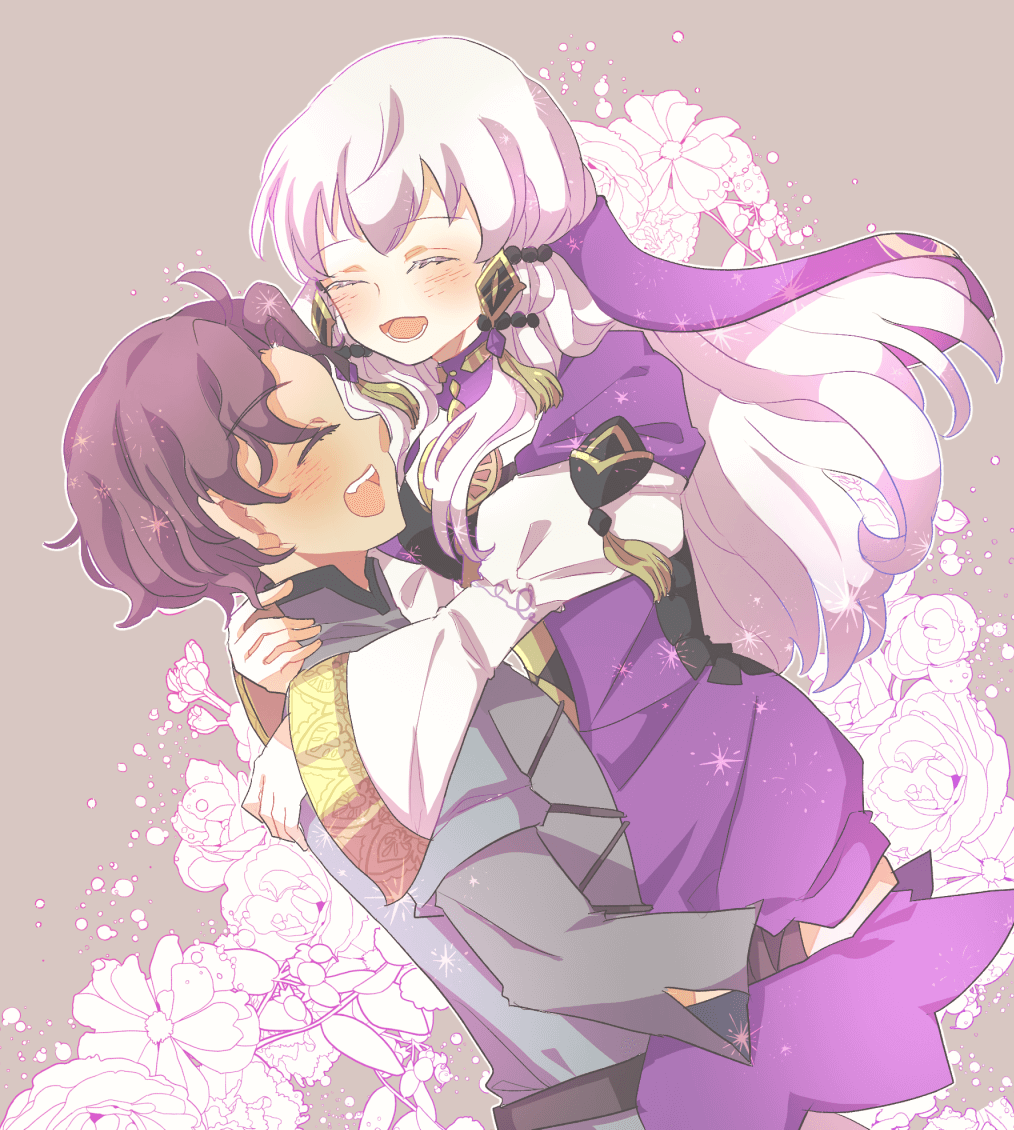Safebooru - 1boy 1girl couple cyril (fire emblem) dark-skinned male ...