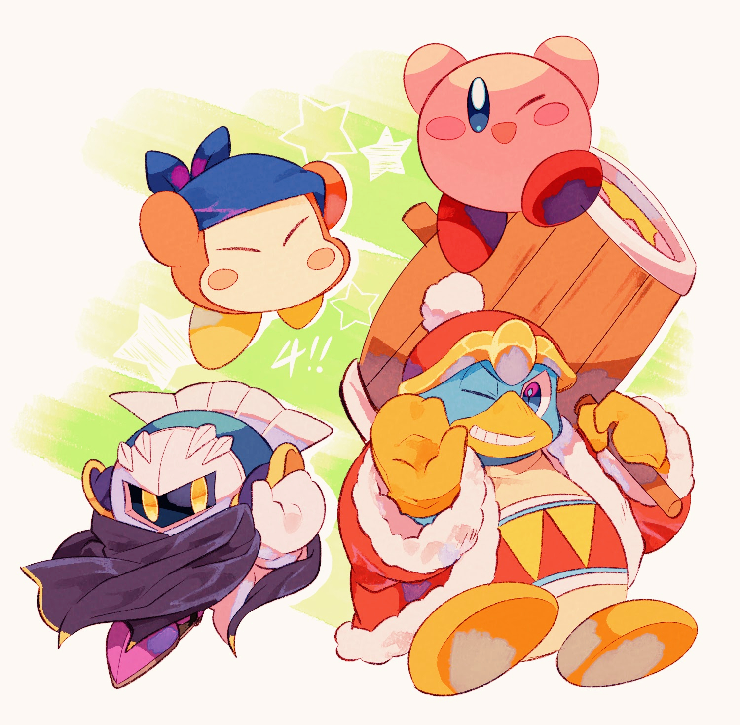 Safebooru - ;d armor armored boots arms up bandana bandana waddle dee ...
