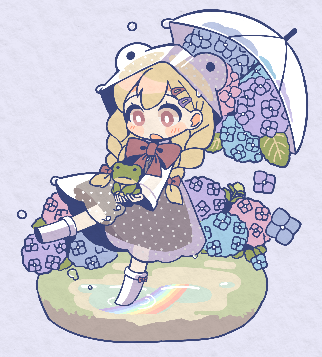 Safebooru - 1girl blonde hair blue flower blush stickers boots bow ...