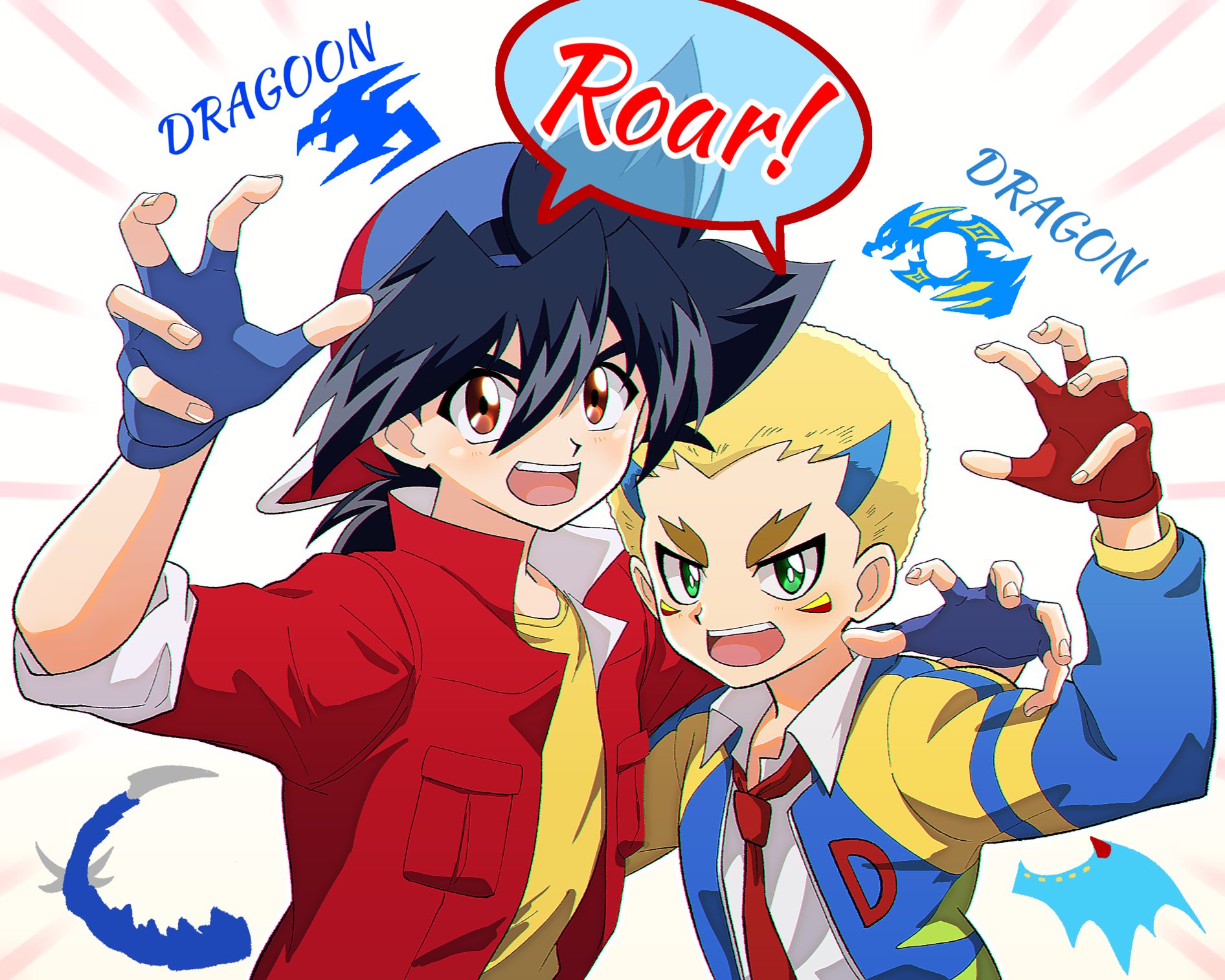 Safebooru - 2boys bakuten shoot beyblade baseball cap beyblade beyblade: burst blonde hair blue ...