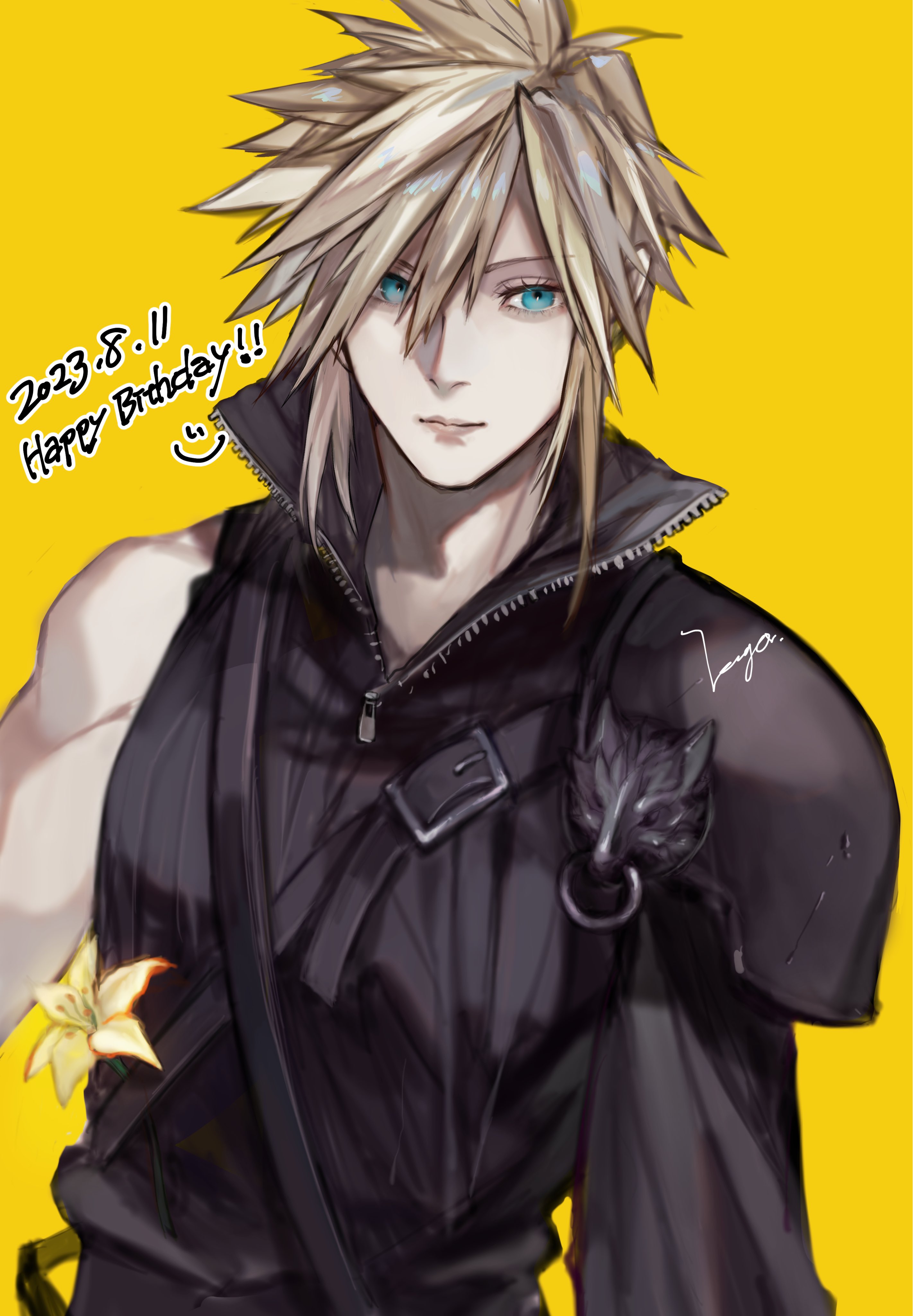 Safebooru - 1boy absurdres armor asymmetrical sleeves black shirt ...