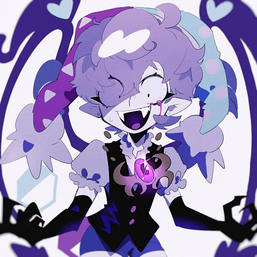 Safebooru - 1boy :d a (poipiku 325815) black gloves black vest bleeding ...