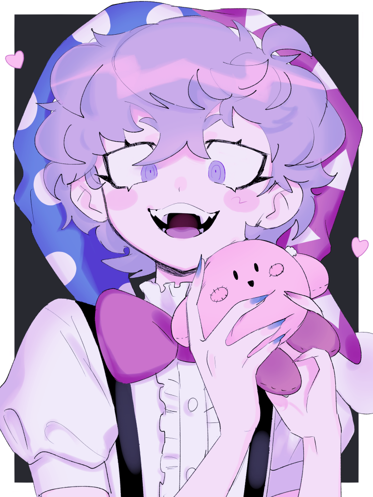 Safebooru - 1boy :d a (poipiku 325815) blue nails blush stickers border ...