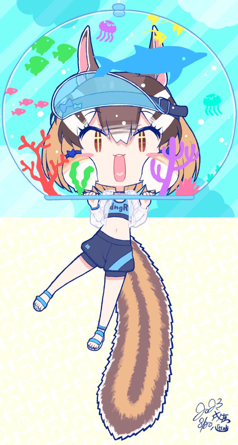 Safebooru - + + 1girl animal ears brown hair chipmunk ears chipmunk girl chipmunk tail extra ...