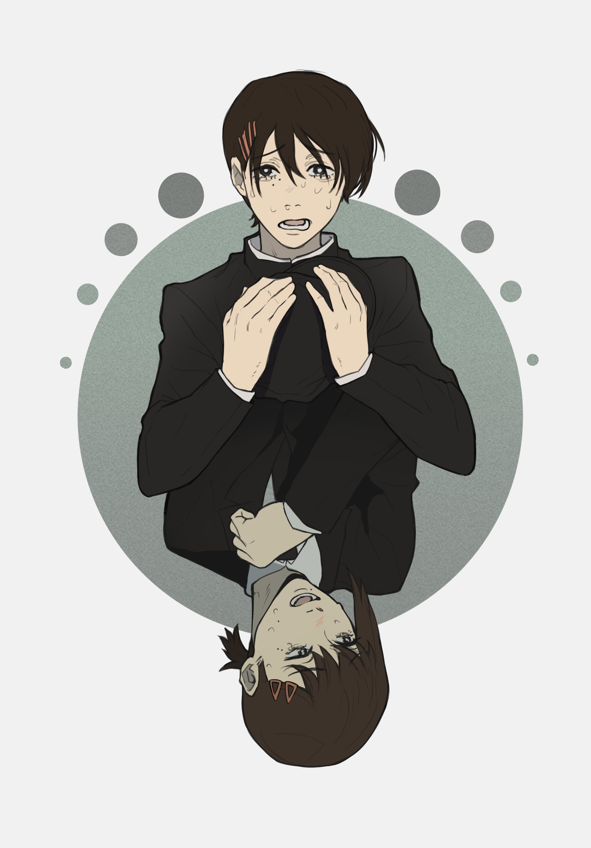 Safebooru - 1boy 1girl absurdres andrei (shidanasu) black necktie ...