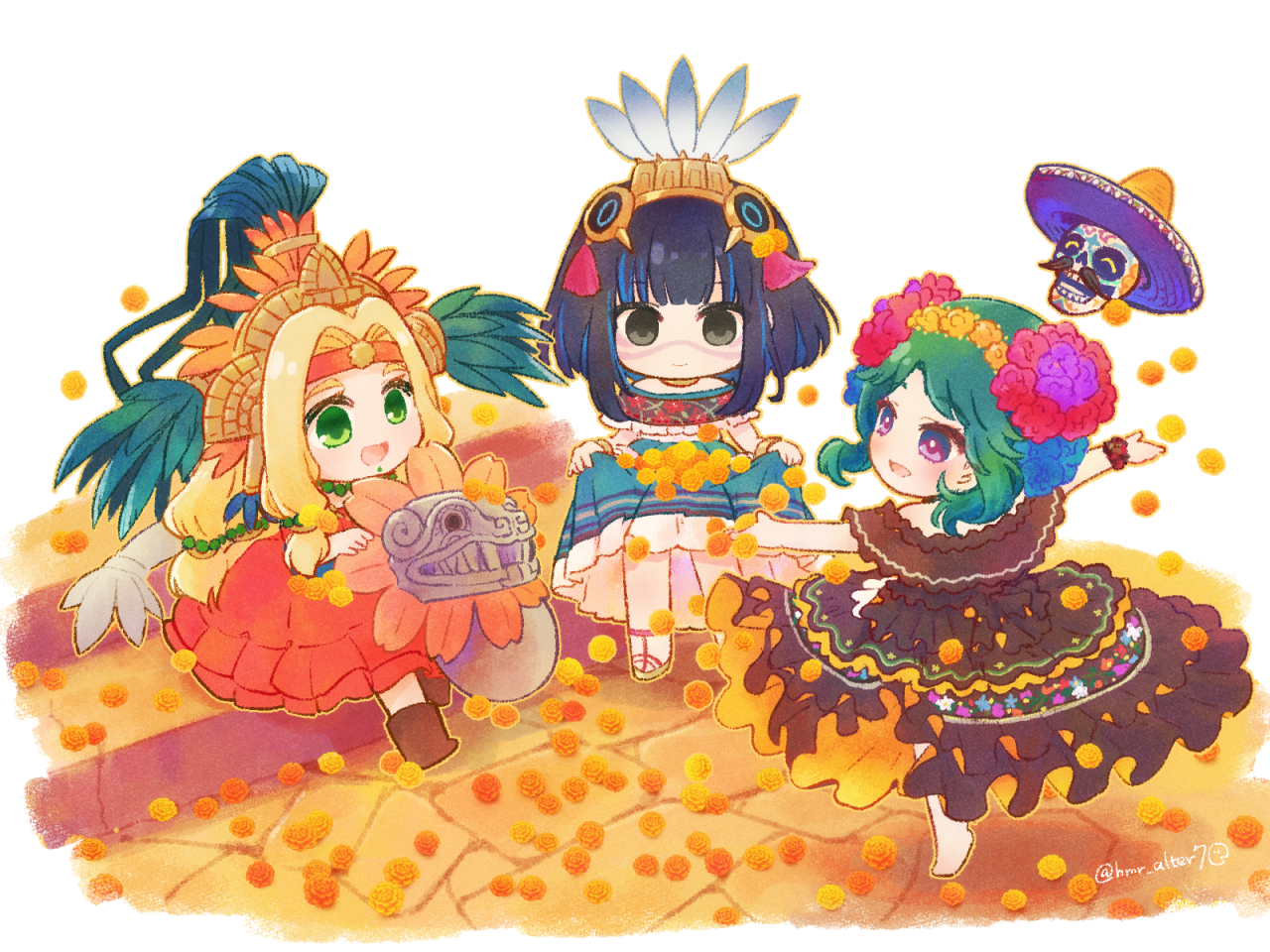 Safebooru - aztec blonde hair bracer colored inner hair fate/grand ...