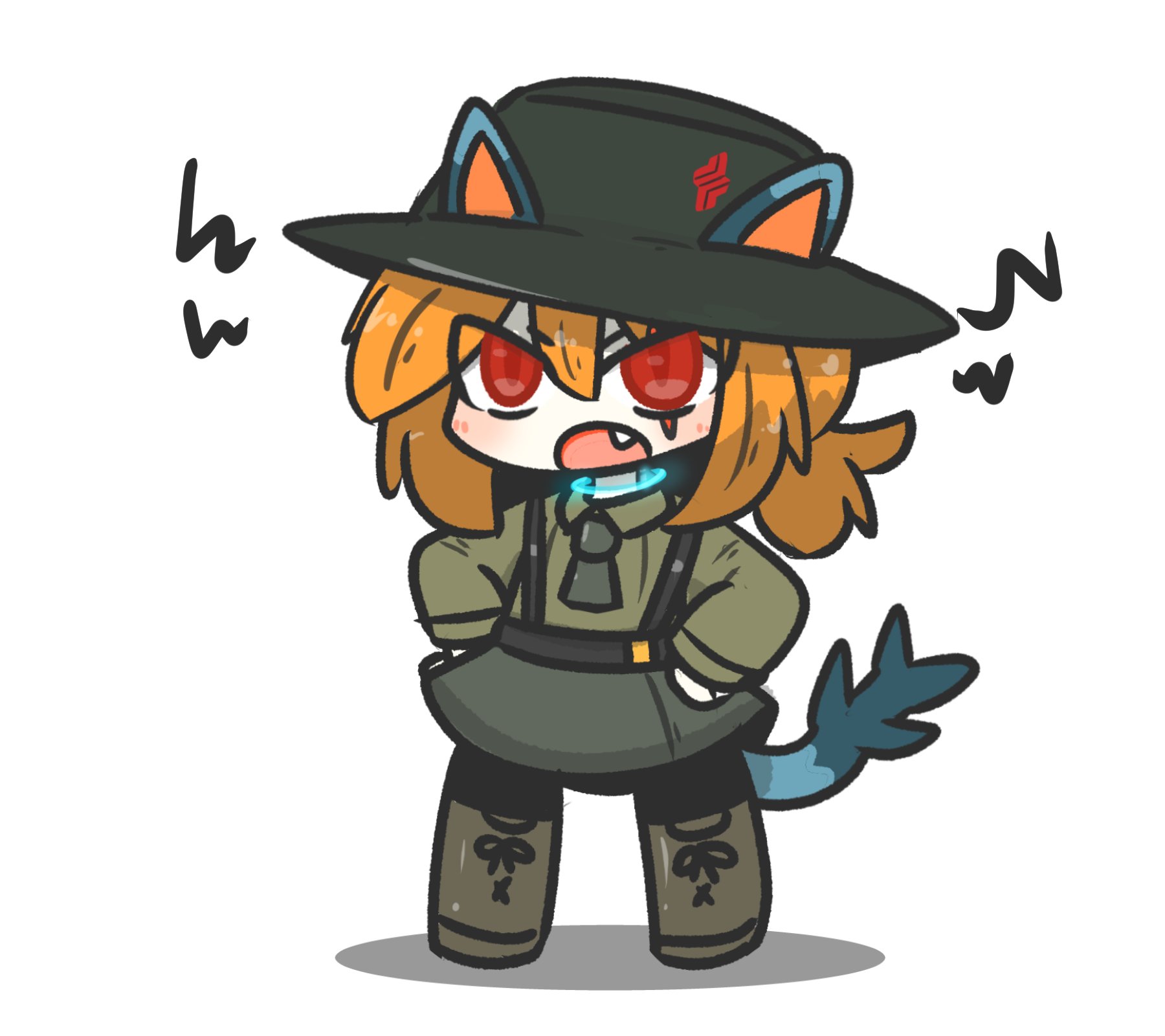 Safebooru - 1girl :o animal ears armored core armored core 6 black headwear black pantyhose ...