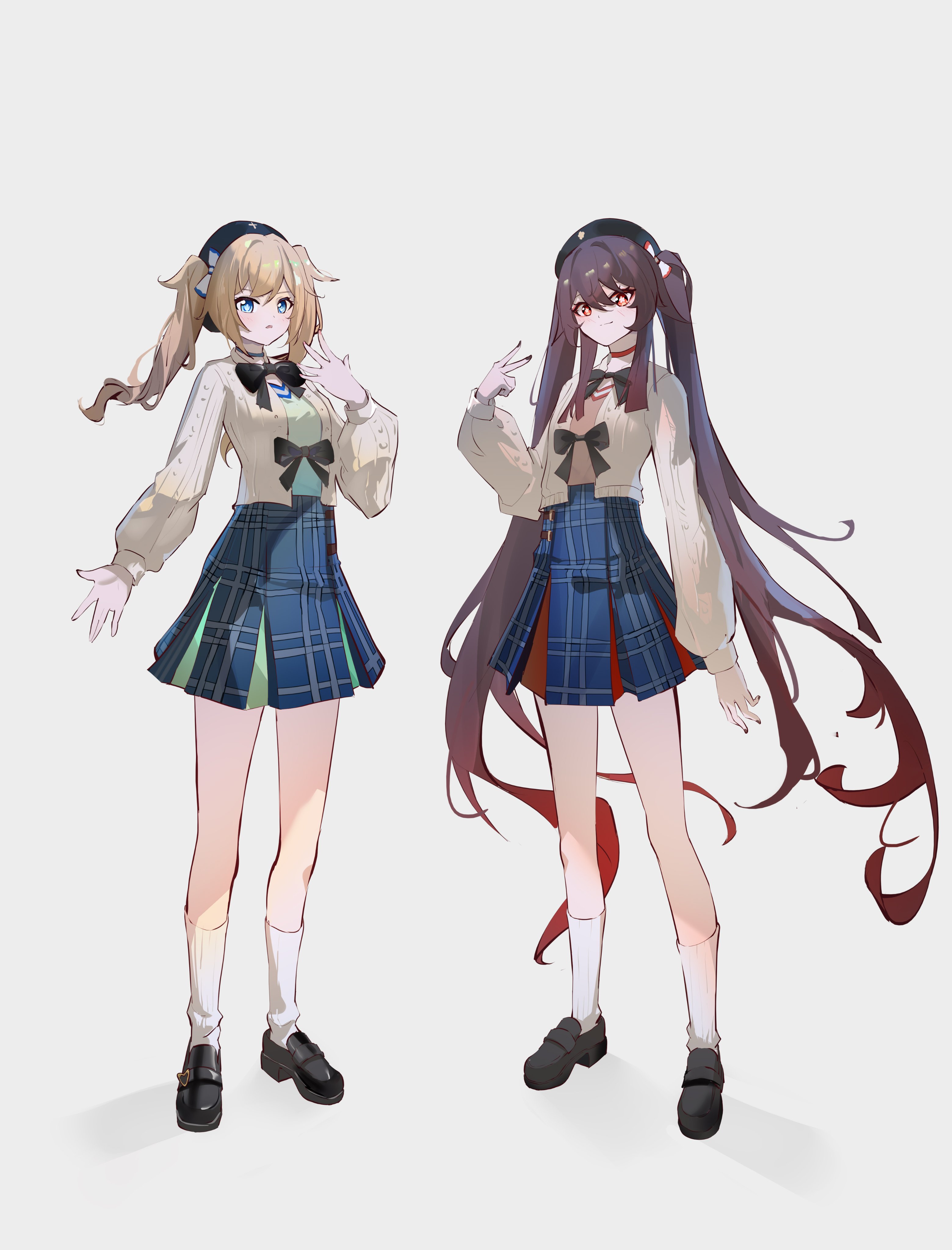 Safebooru - 2girls absurdres alternate costume barbara (genshin impact ...