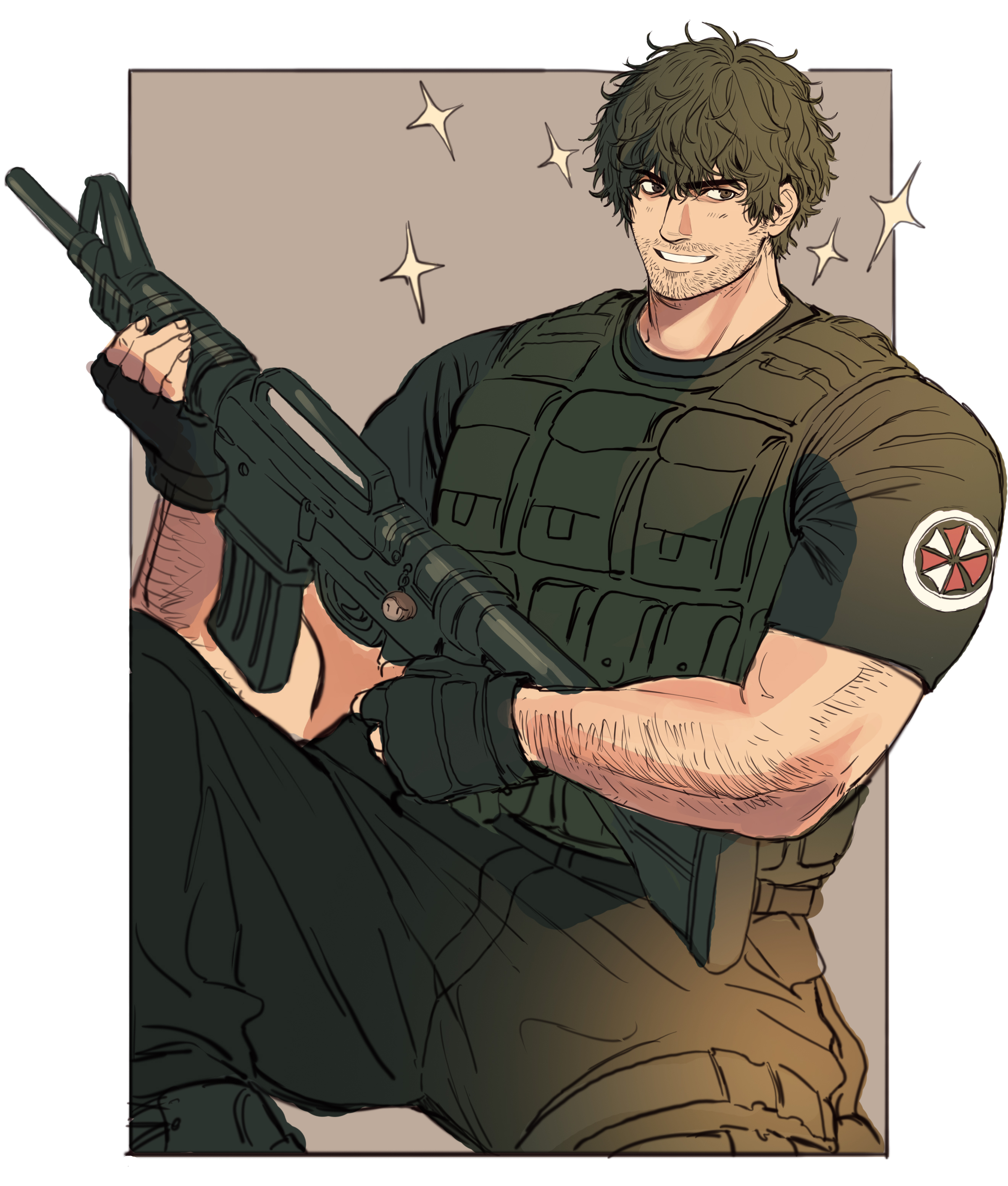 Safebooru - 1boy absurdres arm hair black gloves black hair black pants ...