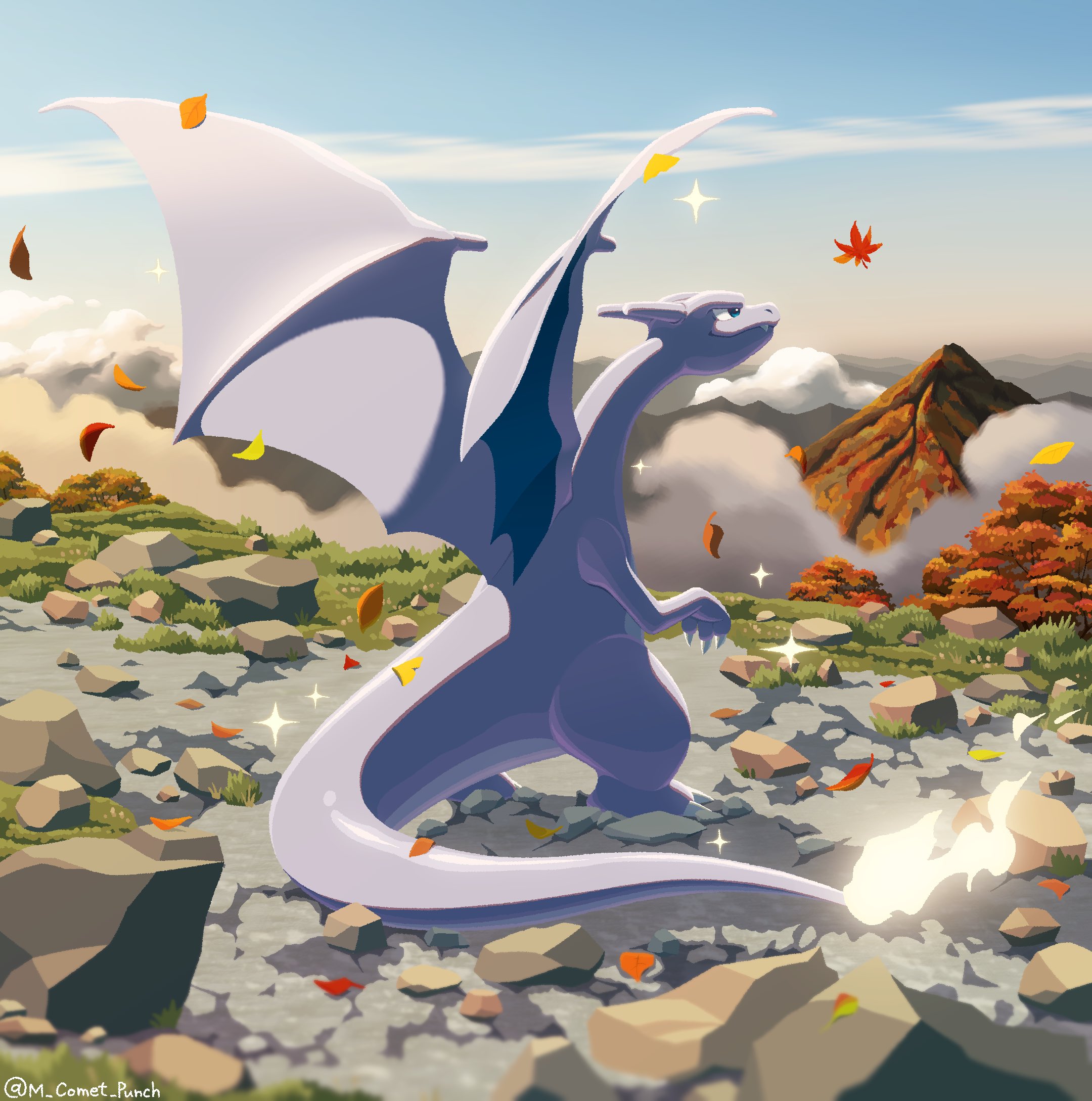 Safebooru - alternate color charizard claws closed mouth clouds ...