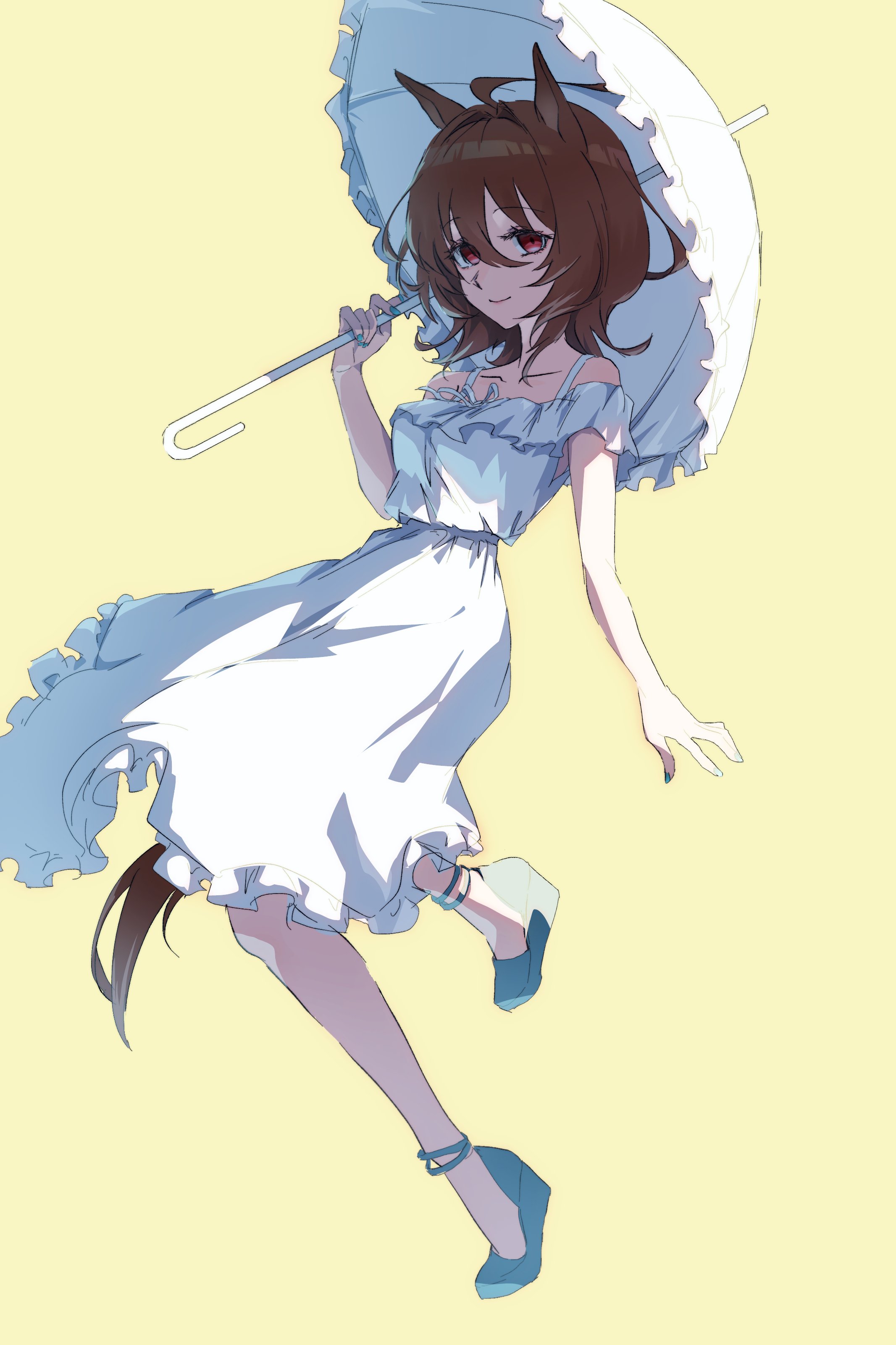 Safebooru - 1girl absurdres agnes tachyon (umamusume) ahoge alternate costume animal ears aqua ...