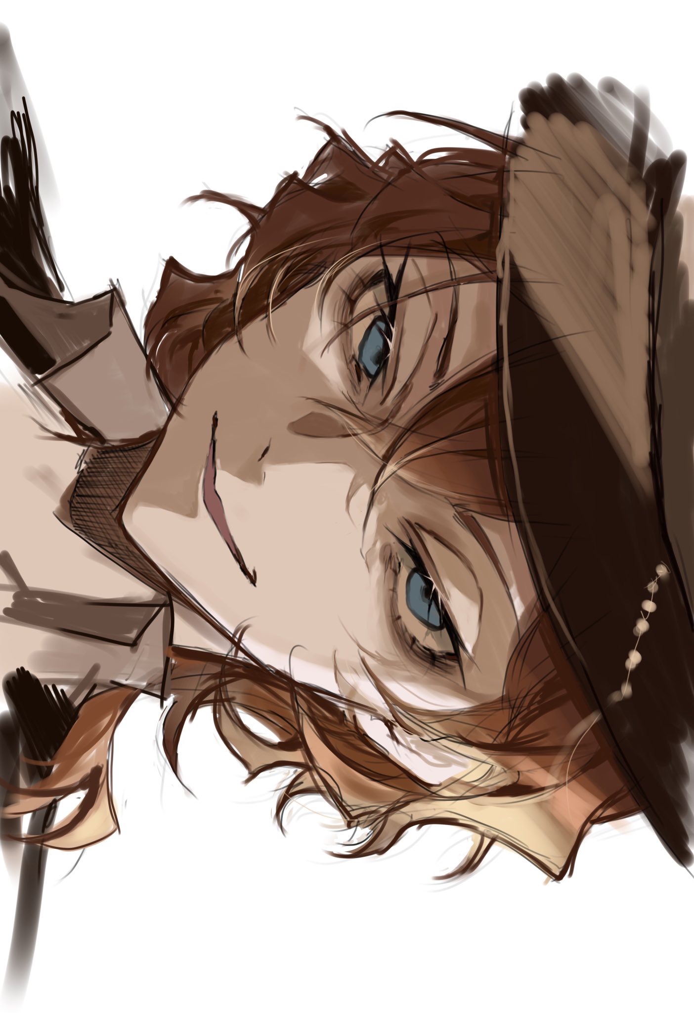 Safebooru - 1boy black headwear blue eyes bungou stray dogs hair ...