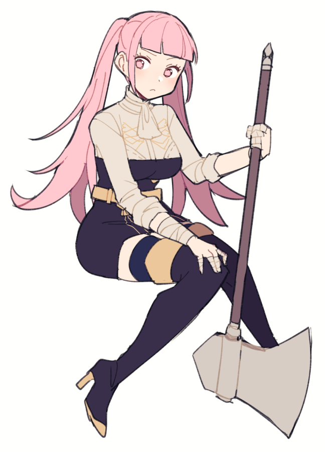 Safebooru - 1girl ascot bandaged arm bandages black footwear blunt bangs boots do m kaeru fire ...