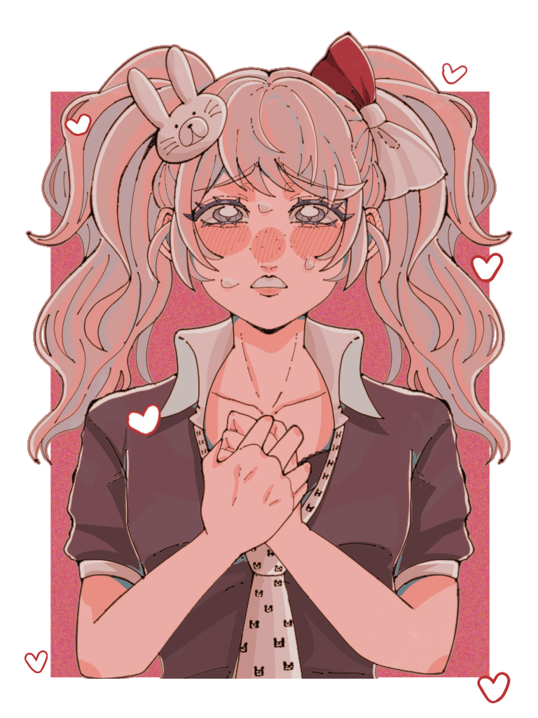 Safebooru - 1girl alternate costume black shirt blush bow collarbone ...