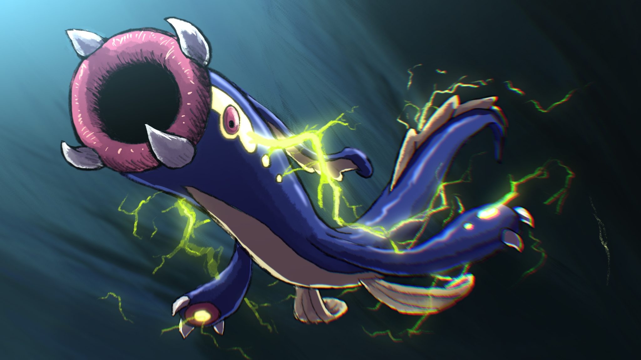 Safebooru - claws colored sclera commentary request eel eelektross ...