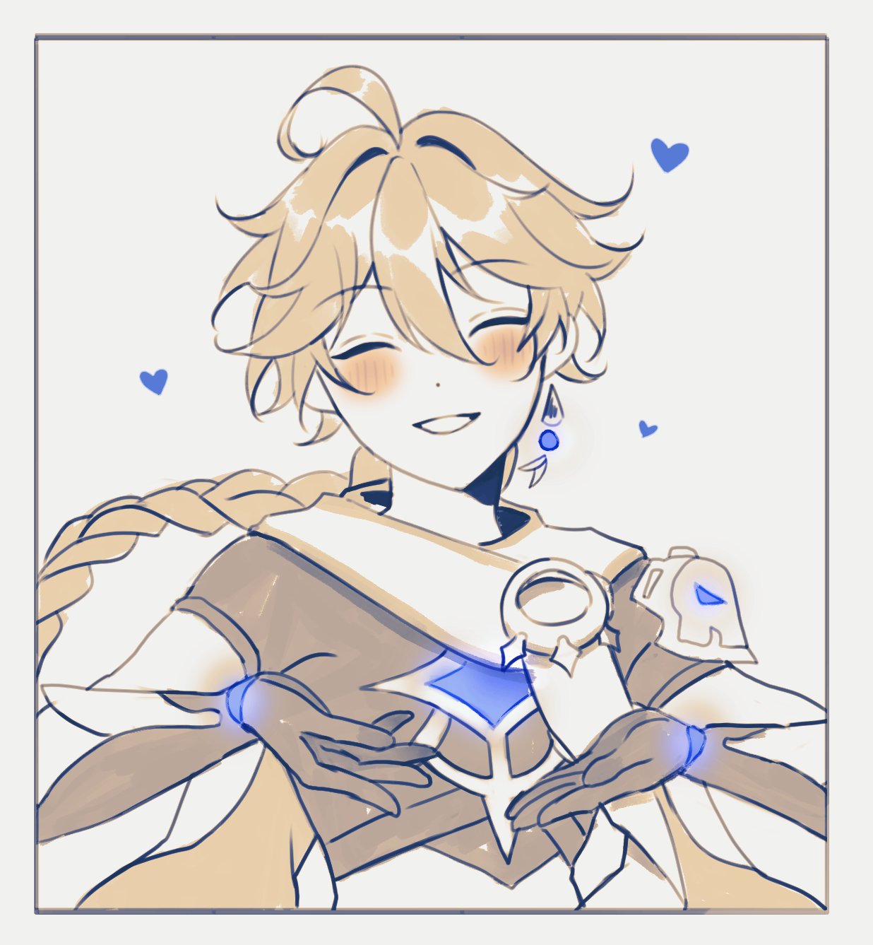 Safebooru - 1boy abbabananaaa aether (genshin impact) ahoge arm armor ...