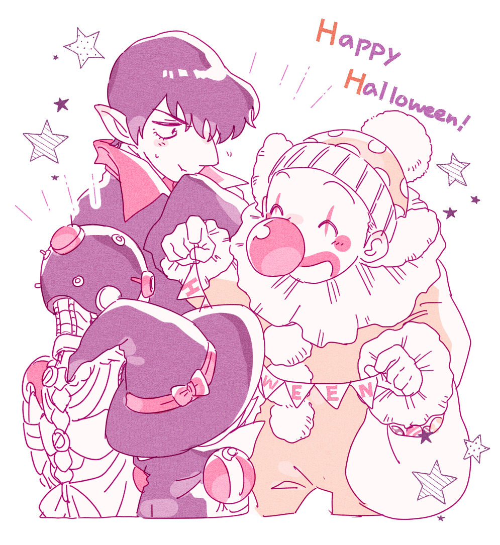 Safebooru - 2boys 2others a106 a107 atom: the beginning bag black hair ...