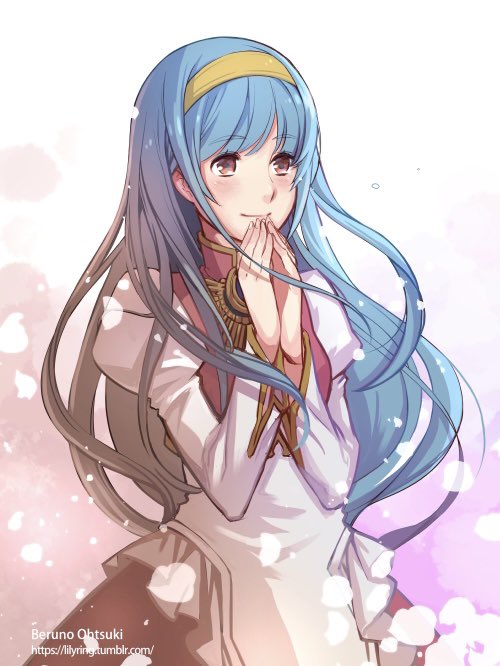 Safebooru - 1girl artist name bell o2 blue hair closed mouth commentary request estpolis denki ...