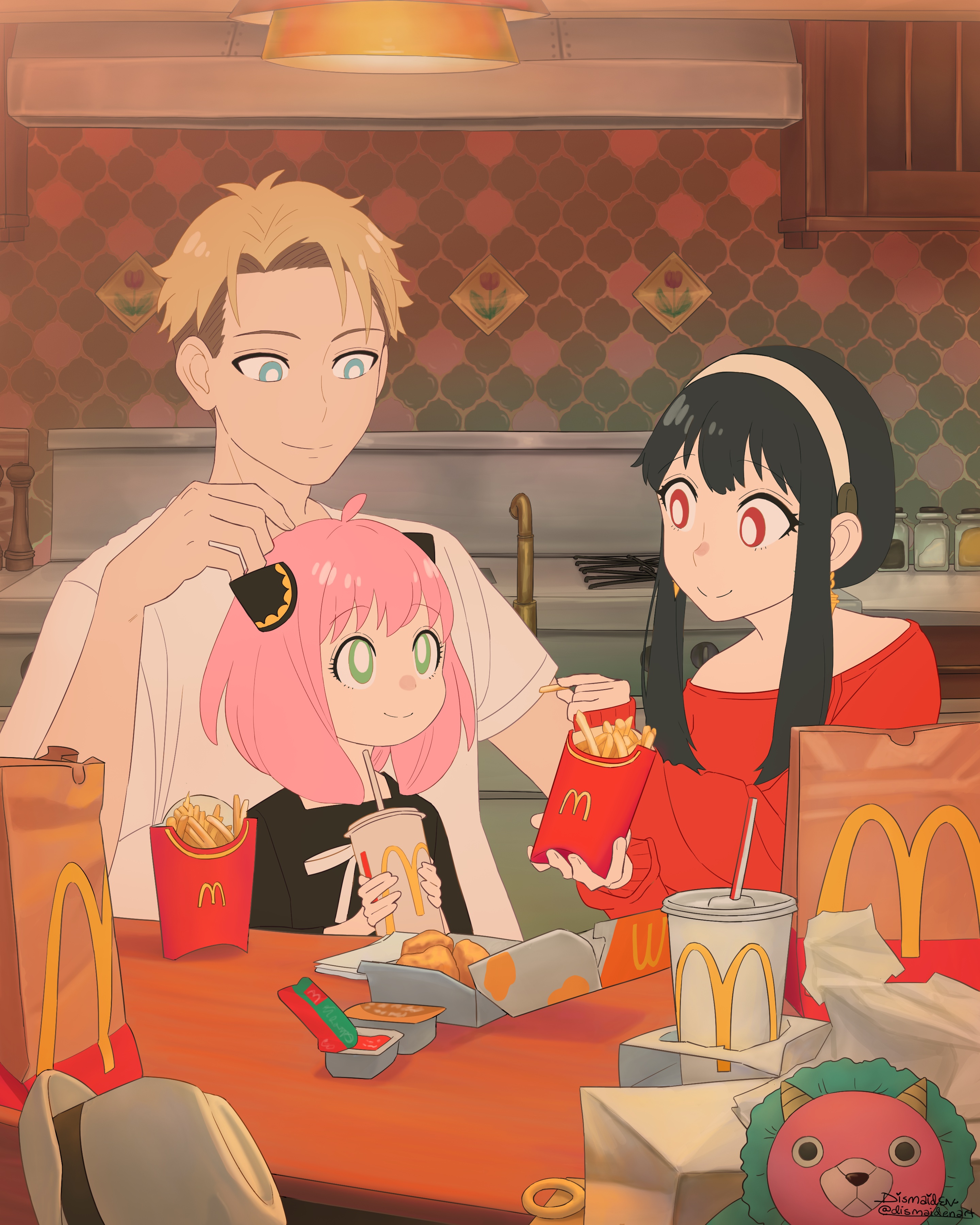 Safebooru - 1boy absurdres anya (spy x family) aqua eyes bag black hair ...