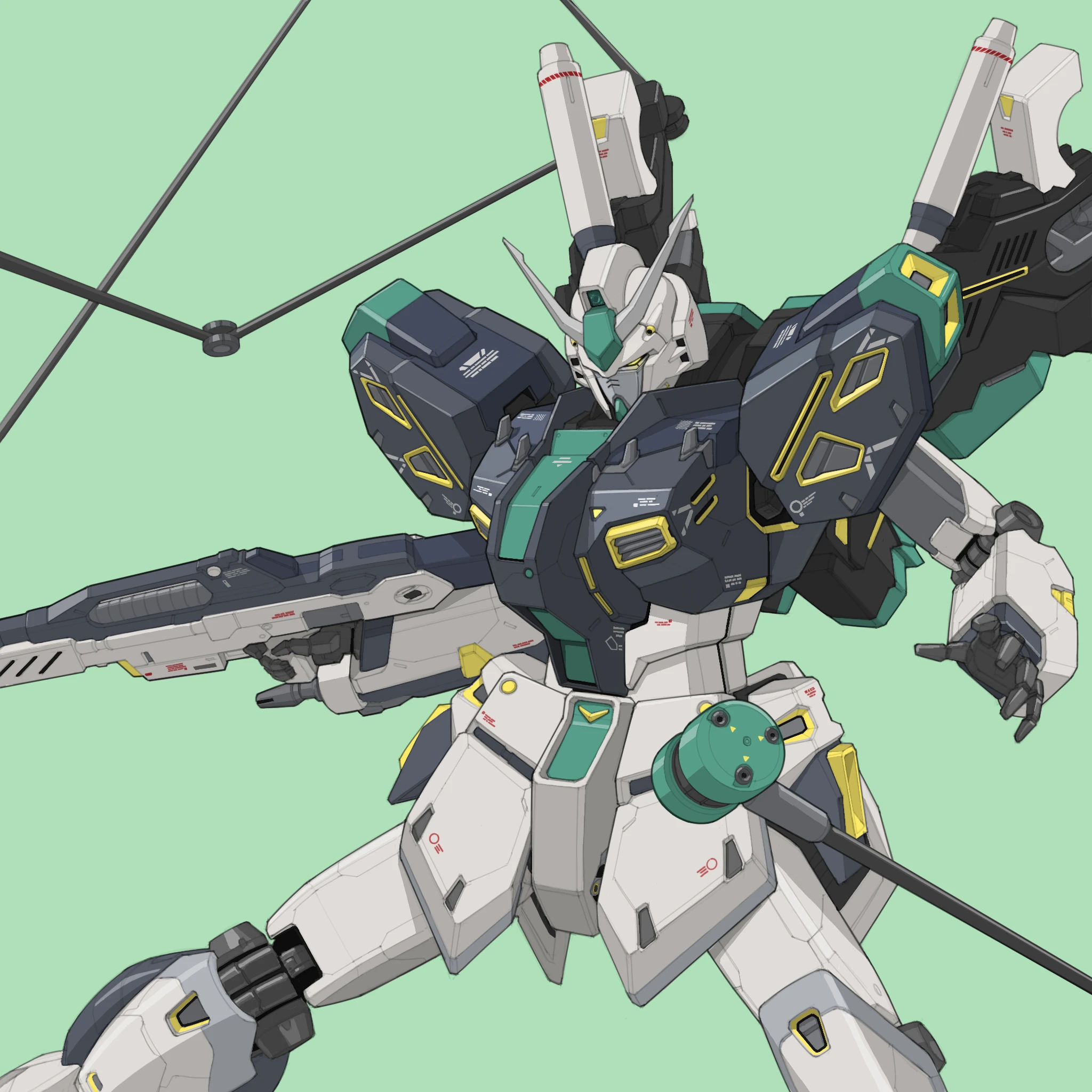 Safebooru - beam rifle bmwsb0 char's counterattack chinese commentary ...