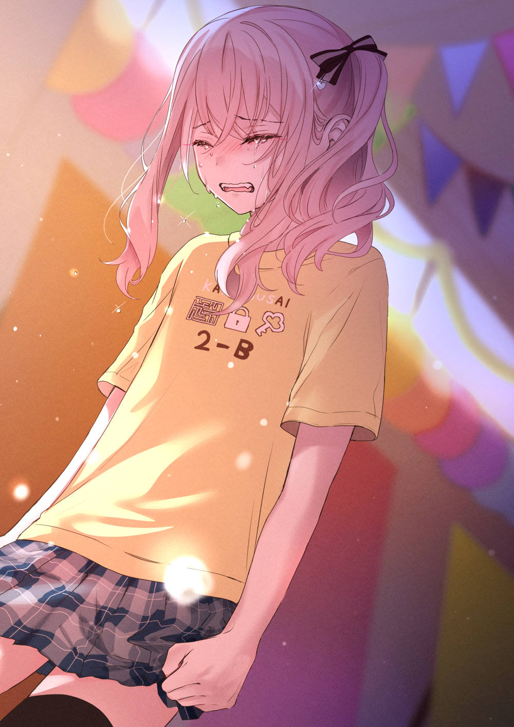 Safebooru - 1other akiyama mizuki androgynous angst balloon black ...