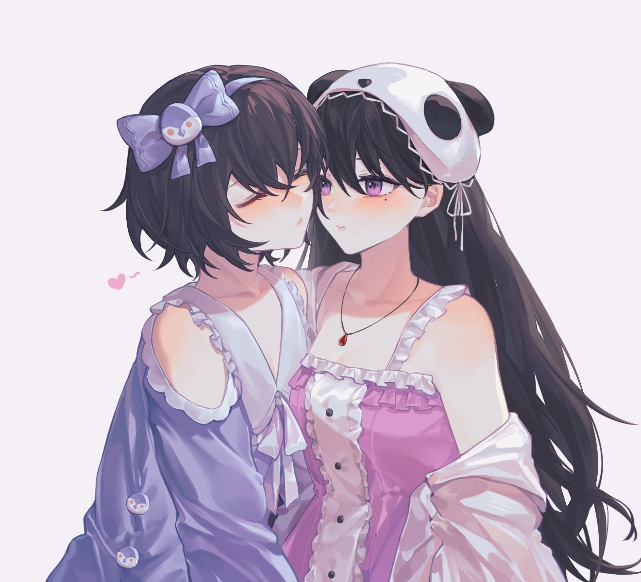 Safebooru - 2girls bang dream! bang dream! it's mygo!!!!! bird blue hairband blue pajamas blush ...