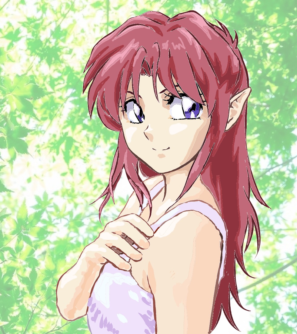Safebooru - 1990s (style) 1girl azalyn (musekinin kanchou tylor) bare shoulders camisole closed ...