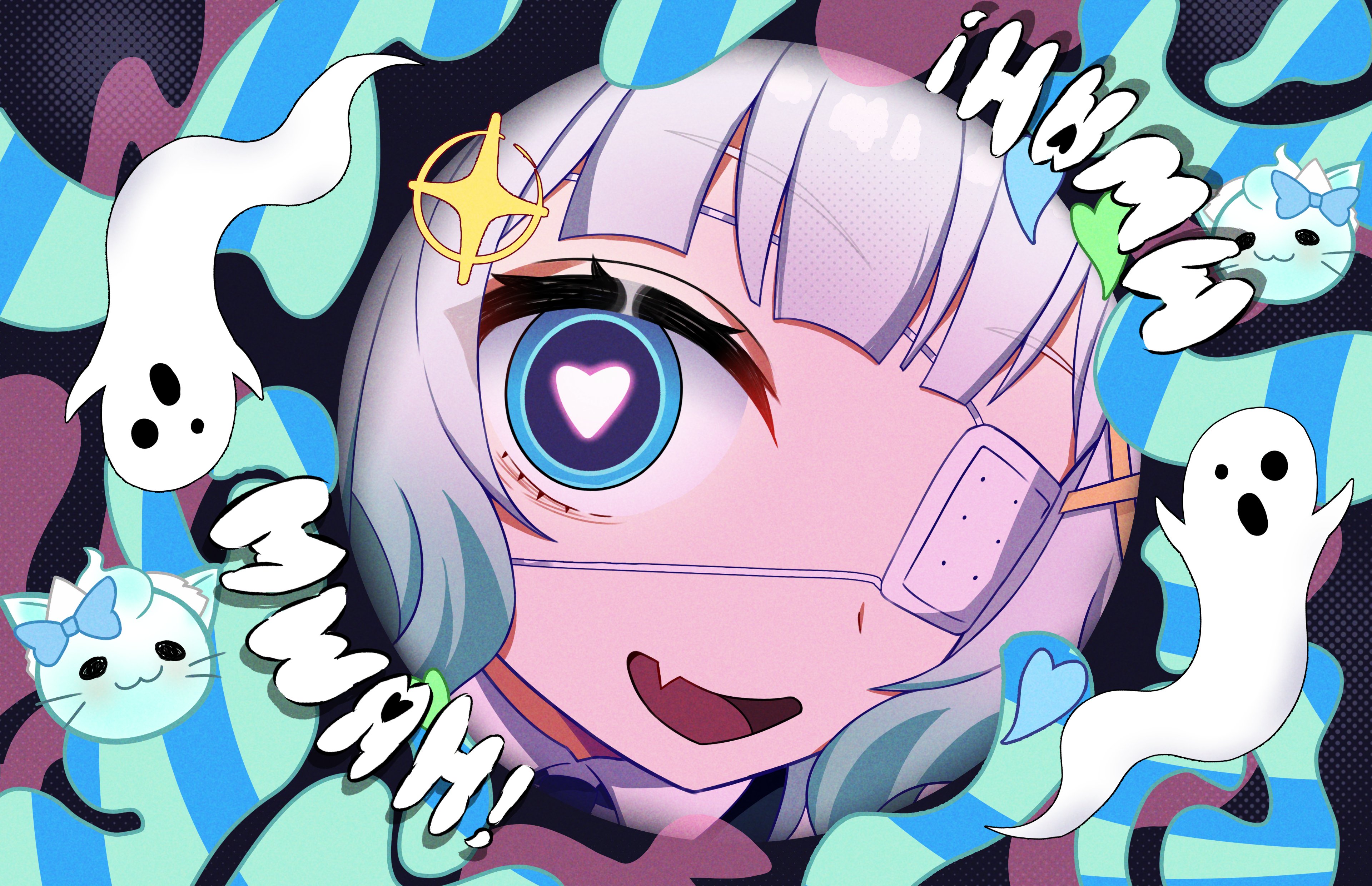 Safebooru - 1girl absurdres blue eyes close-up commentary english ...