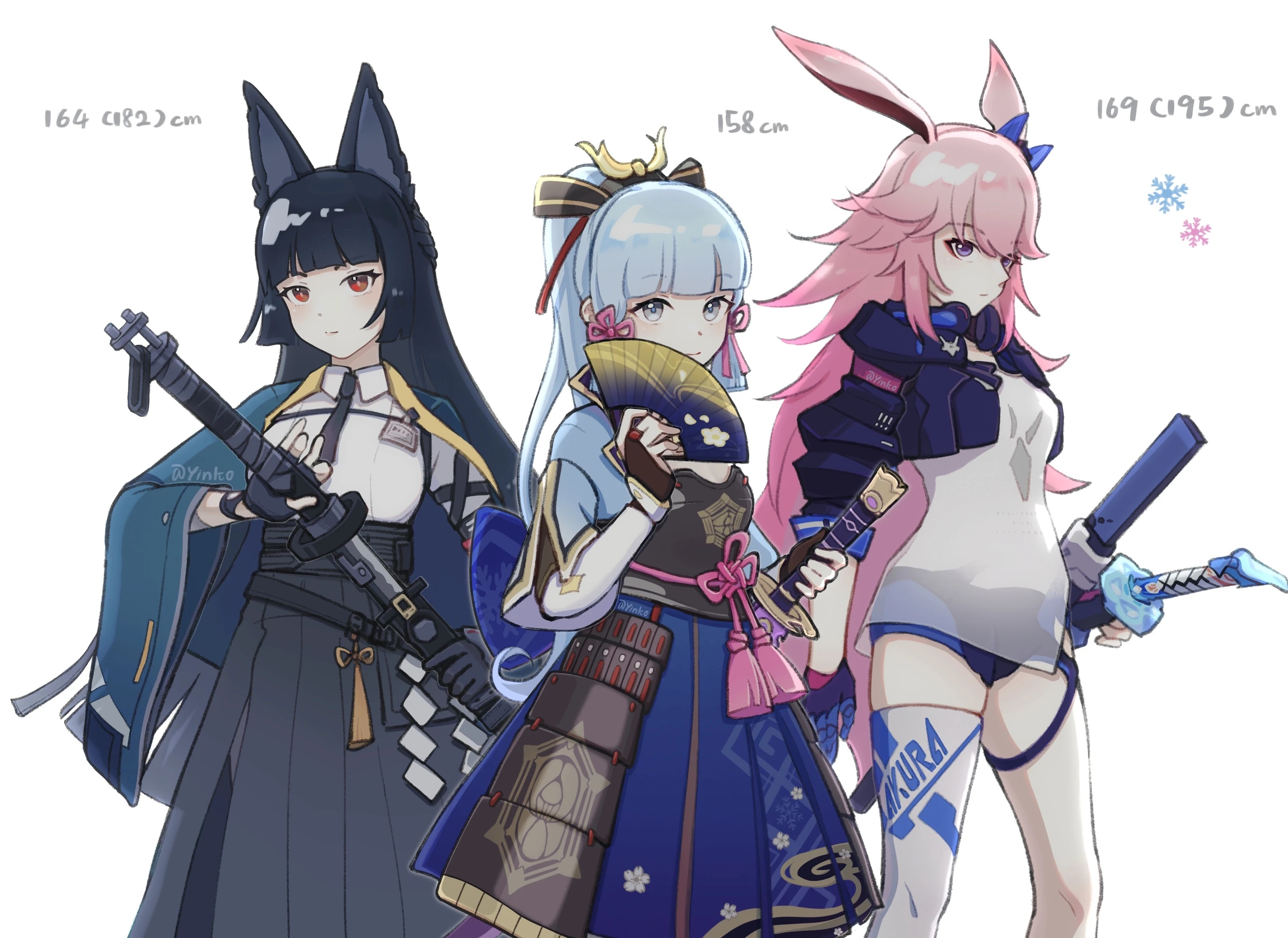 Safebooru - animal ears fox ears genshin impact honkai (series) honkai impact 3rd hoshimi miyabi ...