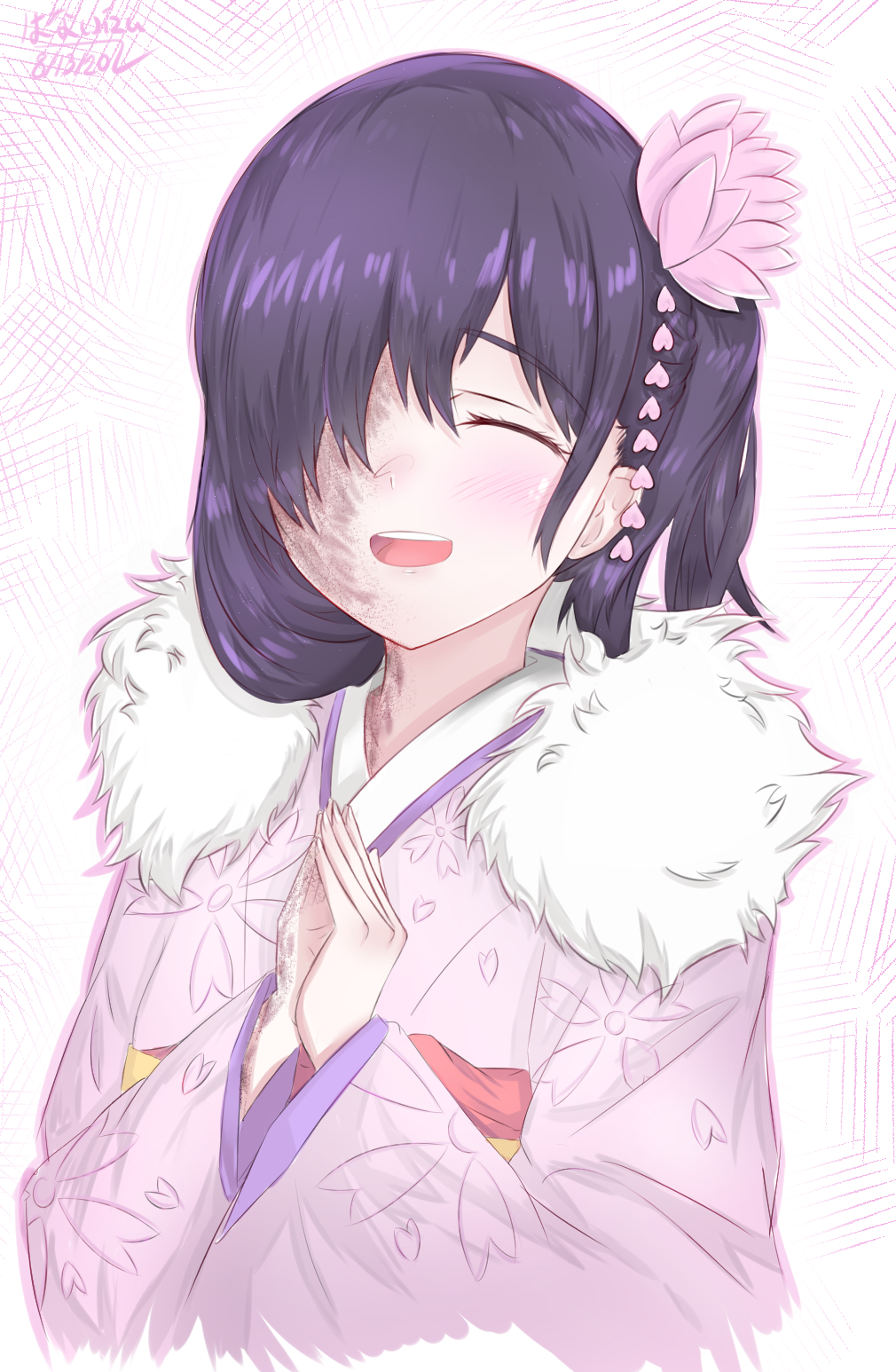 Safebooru - 1girl alternate costume alternate hairstyle blush burn scar ...