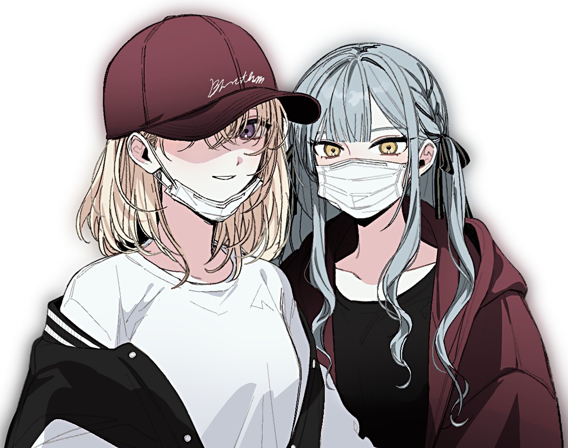 Safebooru - 2girls bang dream! bang dream! it's mygo!!!!! baseball cap black jacket black ribbon ...