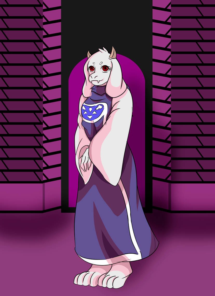 Safebooru - 1girl 2017 anthro anthro only boss monster caprine ...