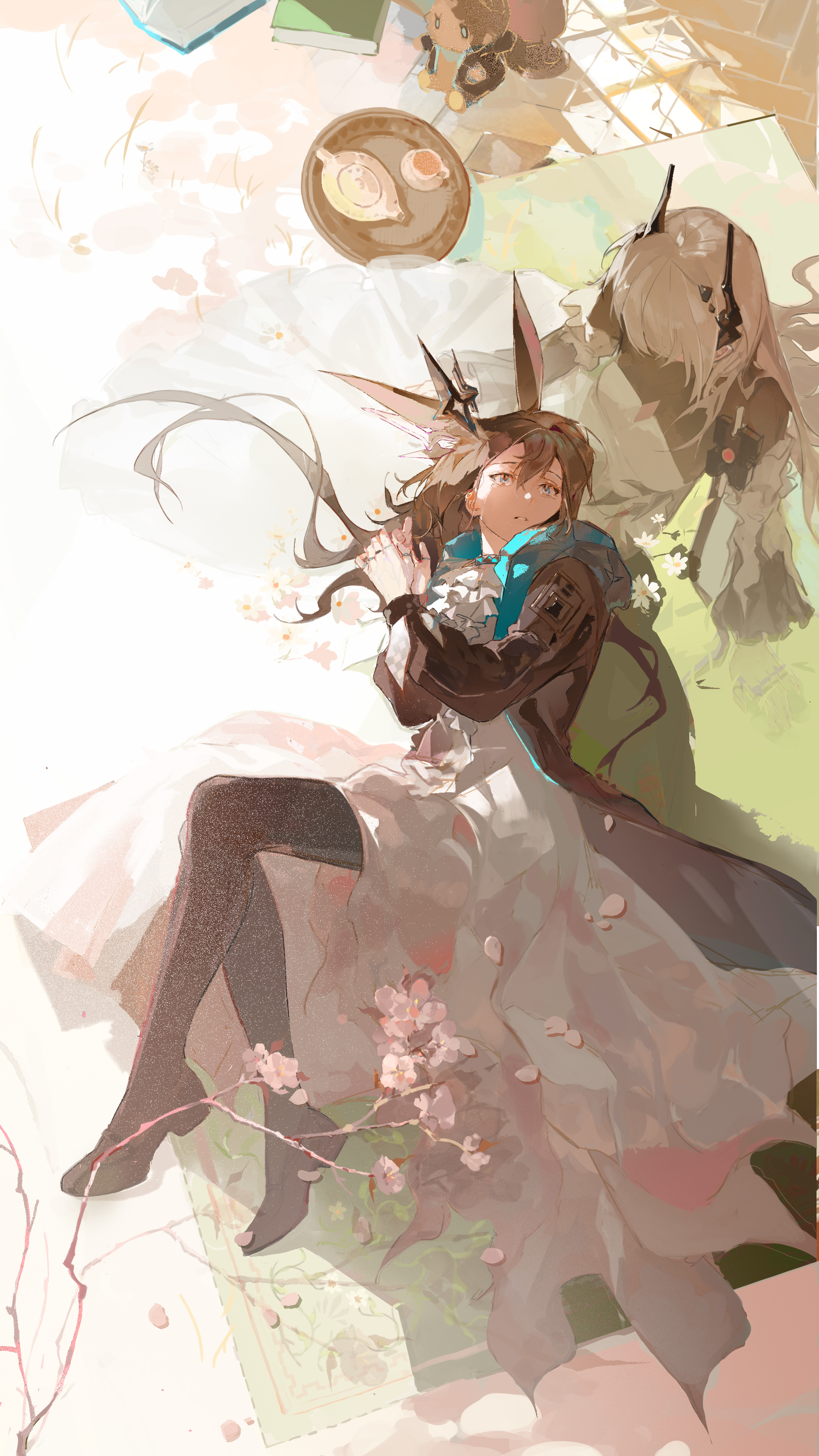 Safebooru - 2girls absurdres amiya (arknights) amiya (medic) (arknights) animal ears arknights ...