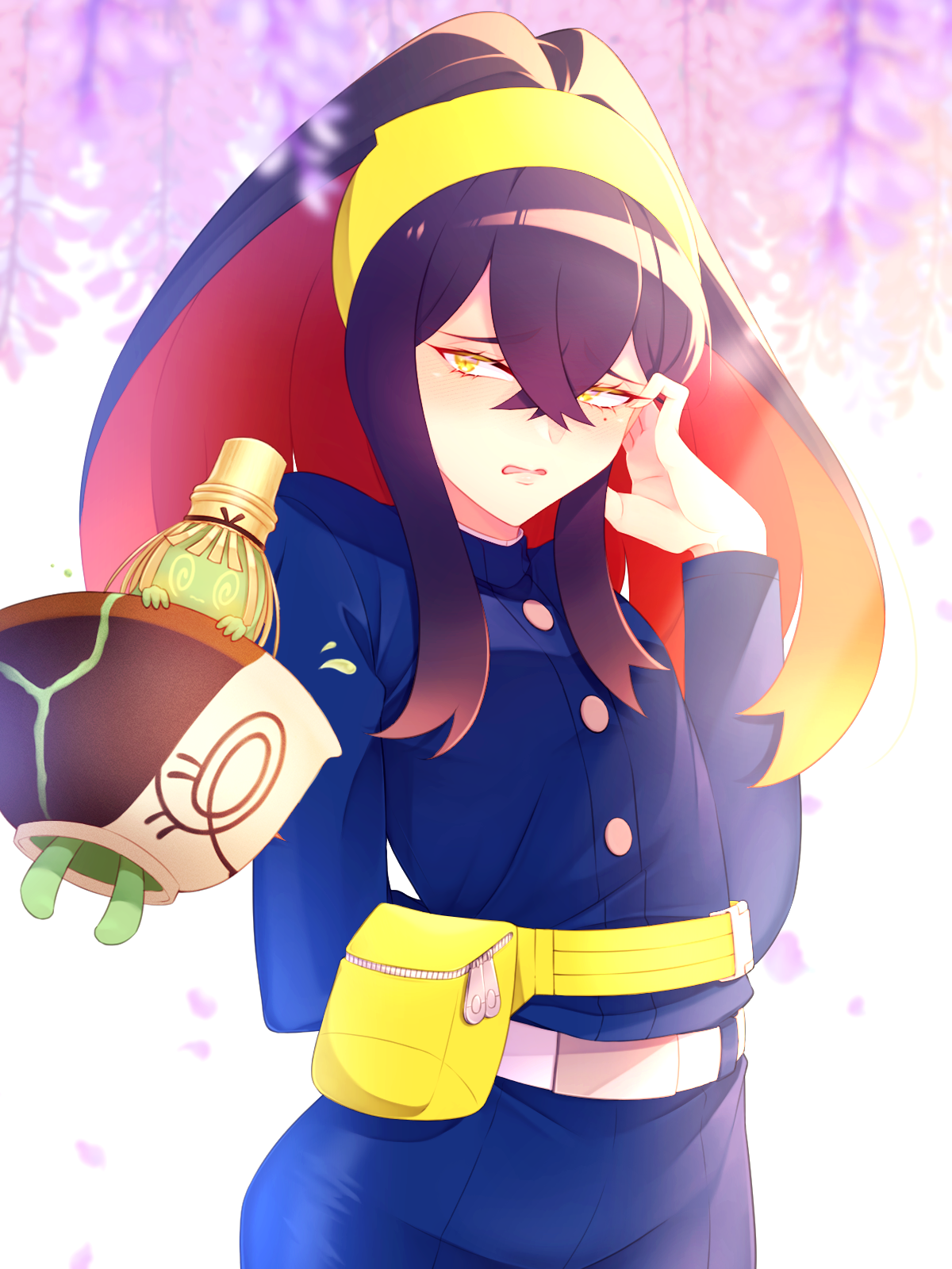 Safebooru - 1girl belt belt buckle blue jacket blue pants buckle buttons carmine (pokemon ...